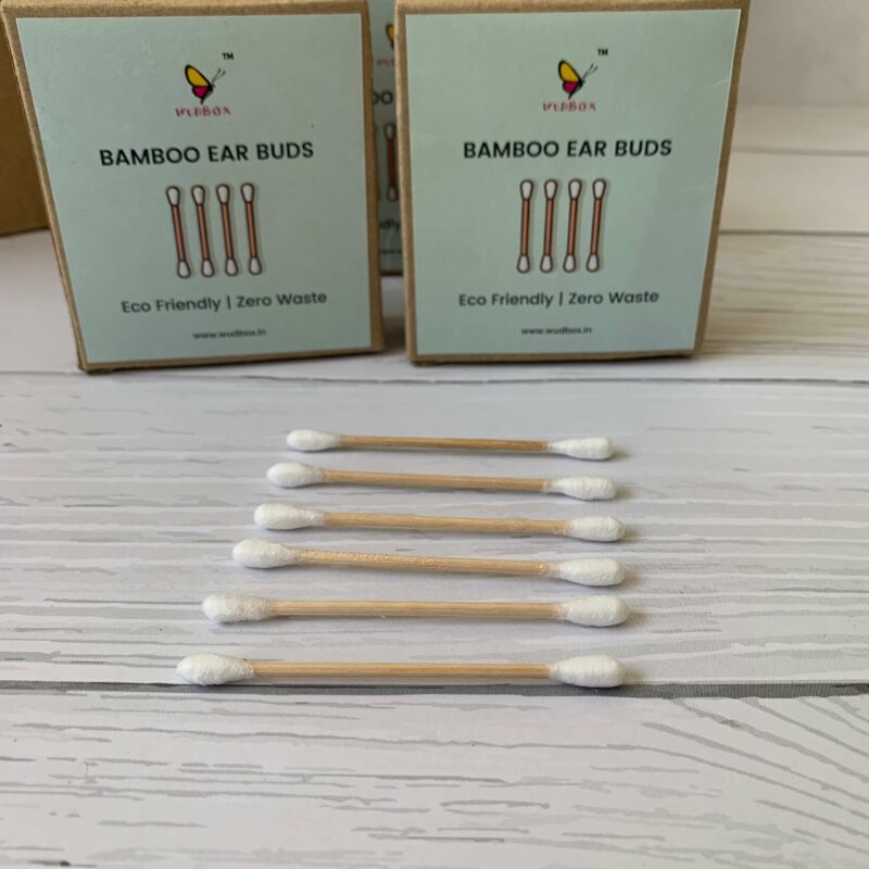 Buy Bulk Eco Friendly Bamboo Cotton Buds in India - WudBox