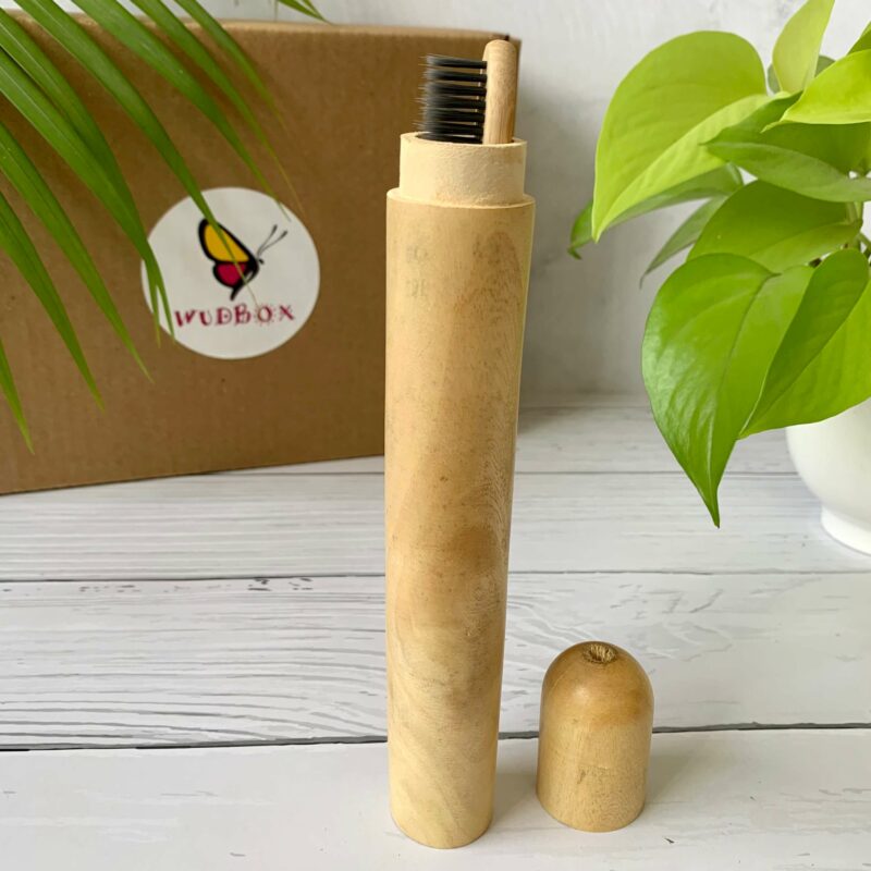 Buy Bulk Bamboo Toothbrush Travel Case in India - WudBox