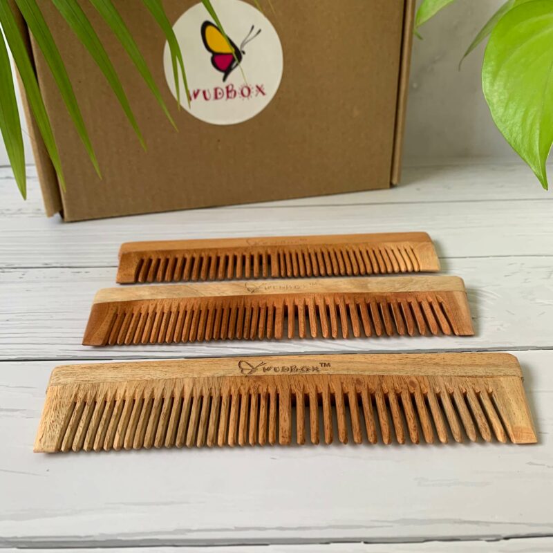 Buy Bulk Neem Wood Combs in India - WudBox