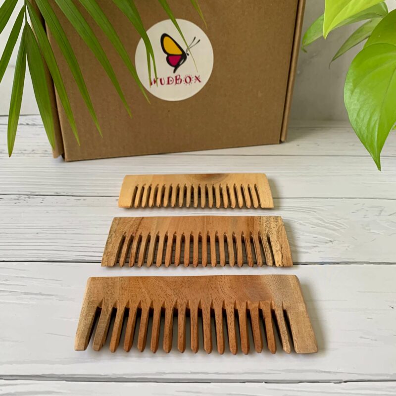 Buy Bulk Neem Wood Combs in India - WudBox
