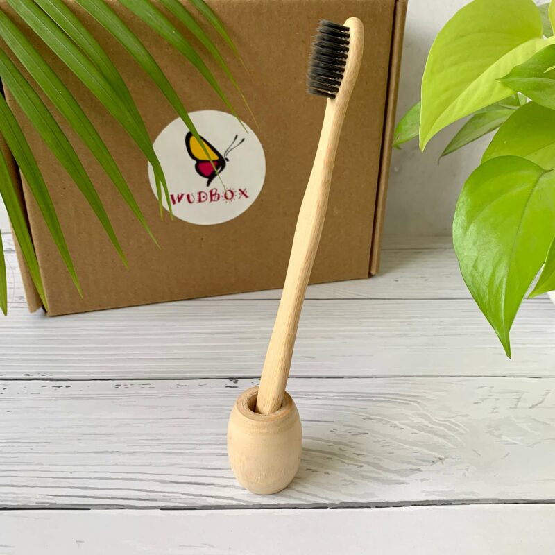 Buy Bulk Wooden Toothbrush Holder in India - WudBox